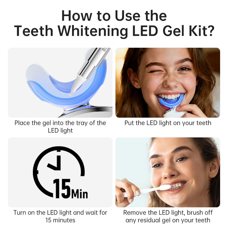 powsmart-Rechargeable Teeth Whitening Device Supplier LED Whitening Kits